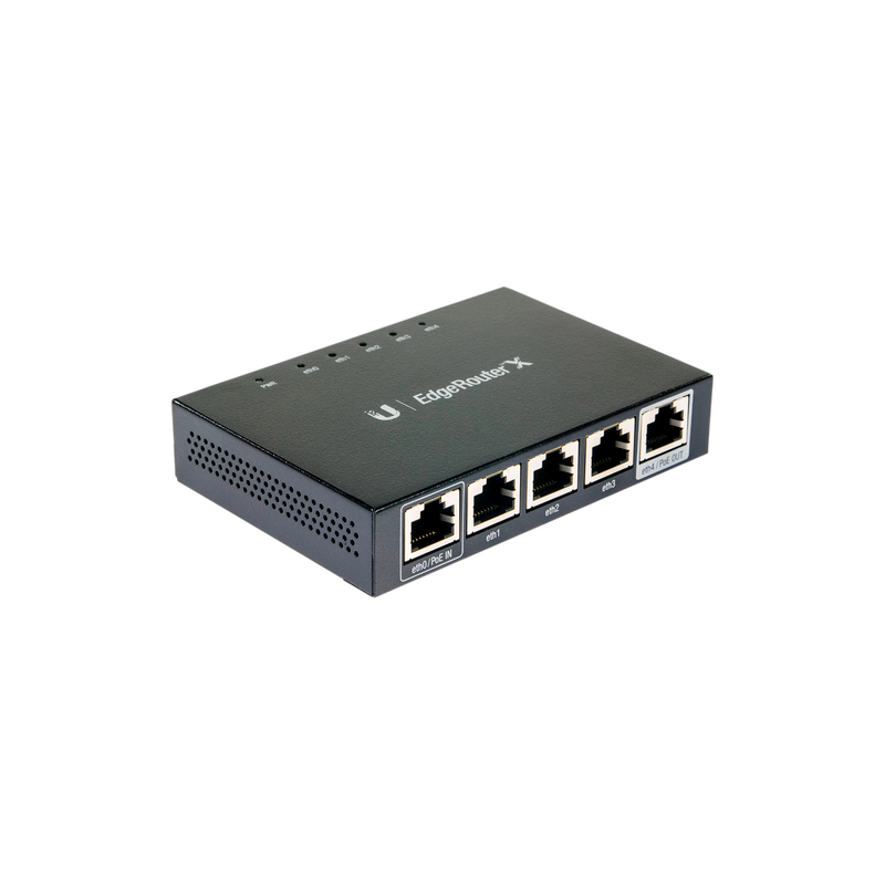 Роутер UBIQUITI ER-X-EU, черный