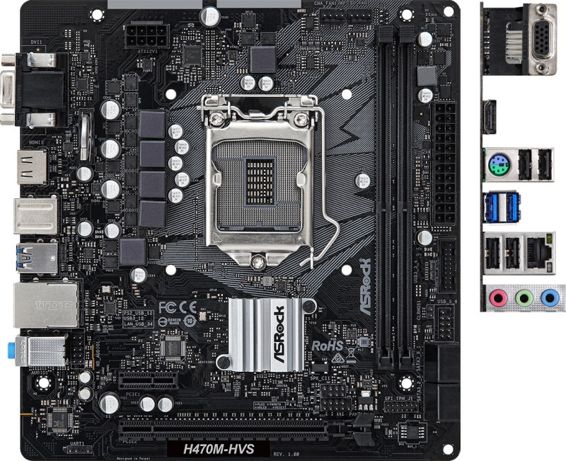 Материнская плата ASRock H470M-HVS