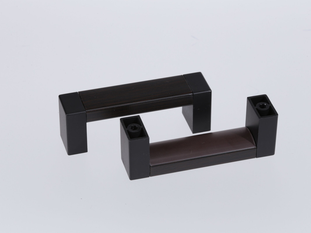 Ручка-скоба мебельная BRANTE черный/венге, комплект 2шт, С19(64)