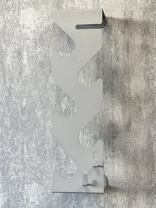 Вешалка настенная Мастерская уюта Зонт, серый металлик 17x18x60 см