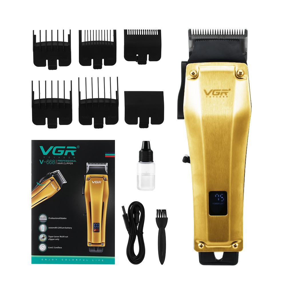 Машинка для стрижки волос VGR Professional V-668 gold