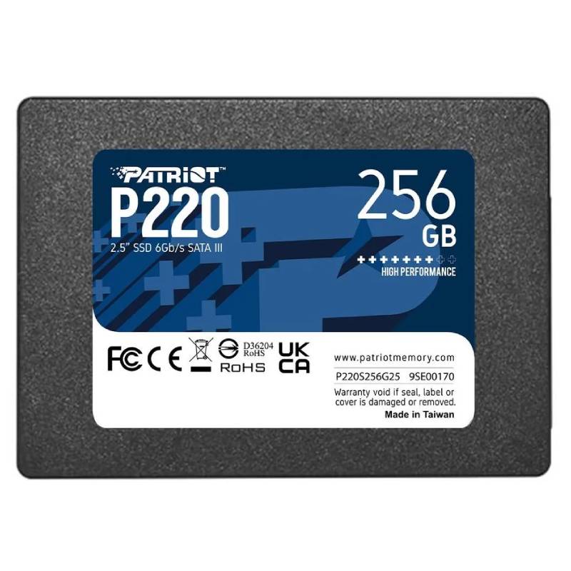 SSD накопитель Patriot Memory P220 2.5" 256 ГБ (P220S256G25)