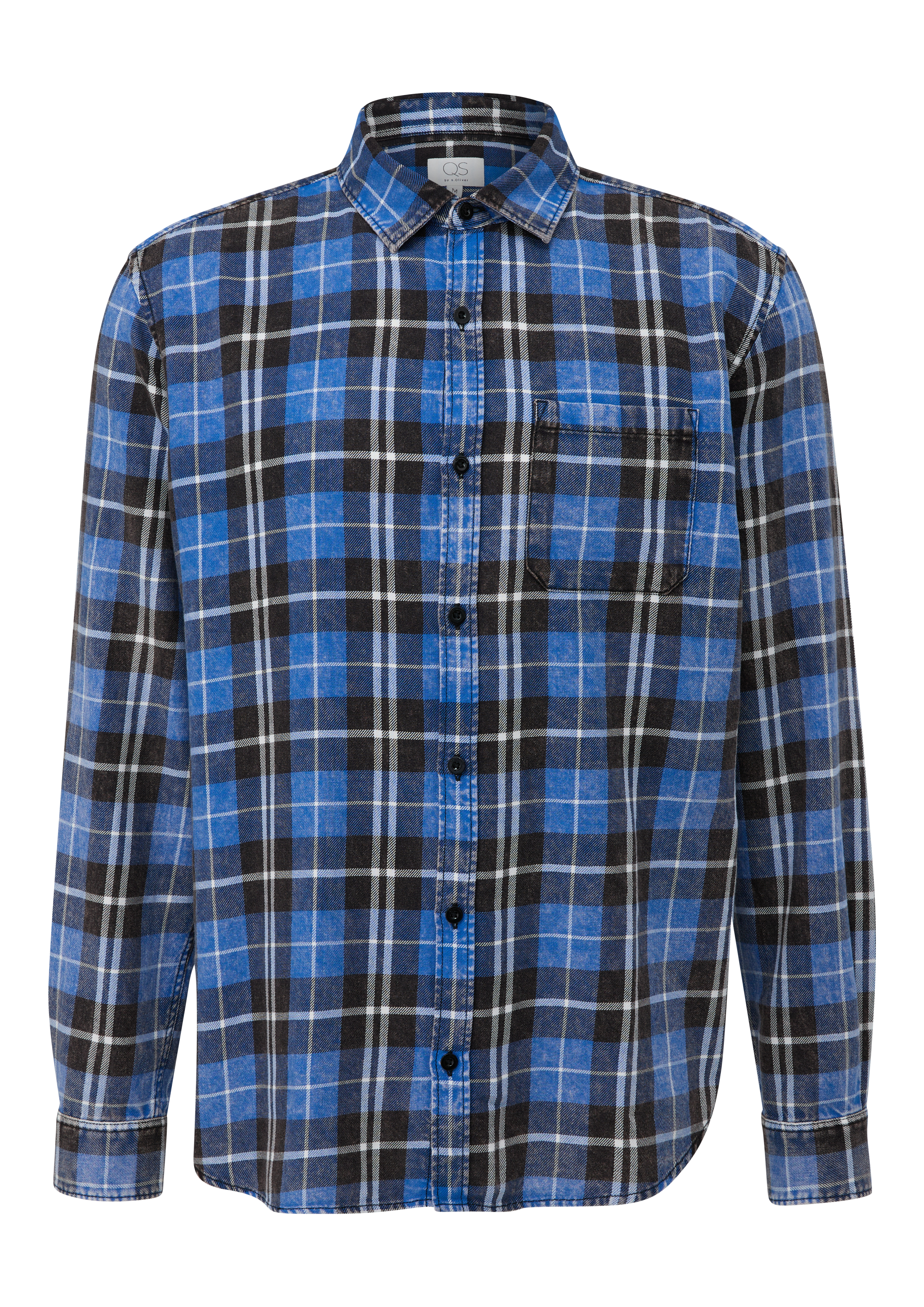 Рубашка мужская QS by s.Oliver 2138724/55N0 синяя L