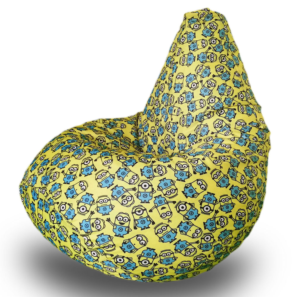 Кресло мешок груша XL Компакт, оксфорд, миньоны