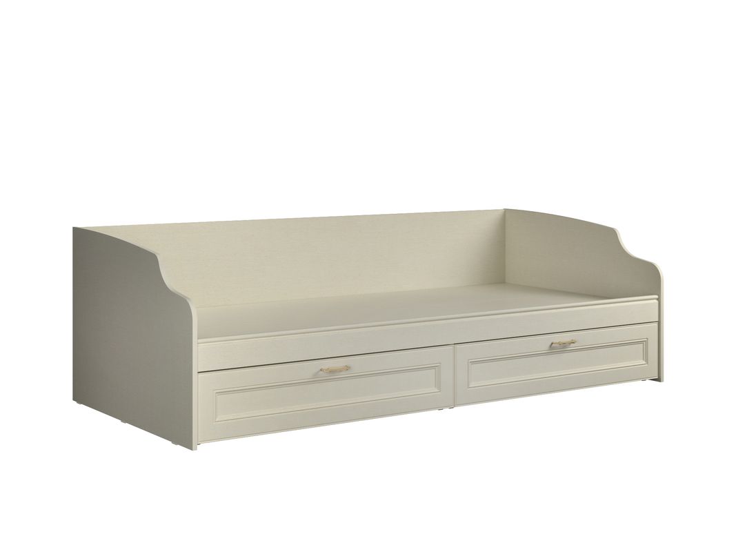 Кровать односпальная Сиена с ящиками, 90х200, Береза бежевая