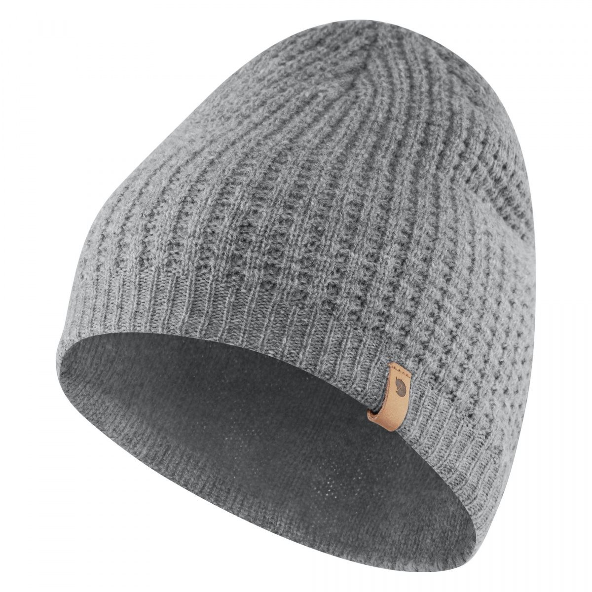 Шапка бини женская Fjallraven Structure Beanie grey, р.54-60