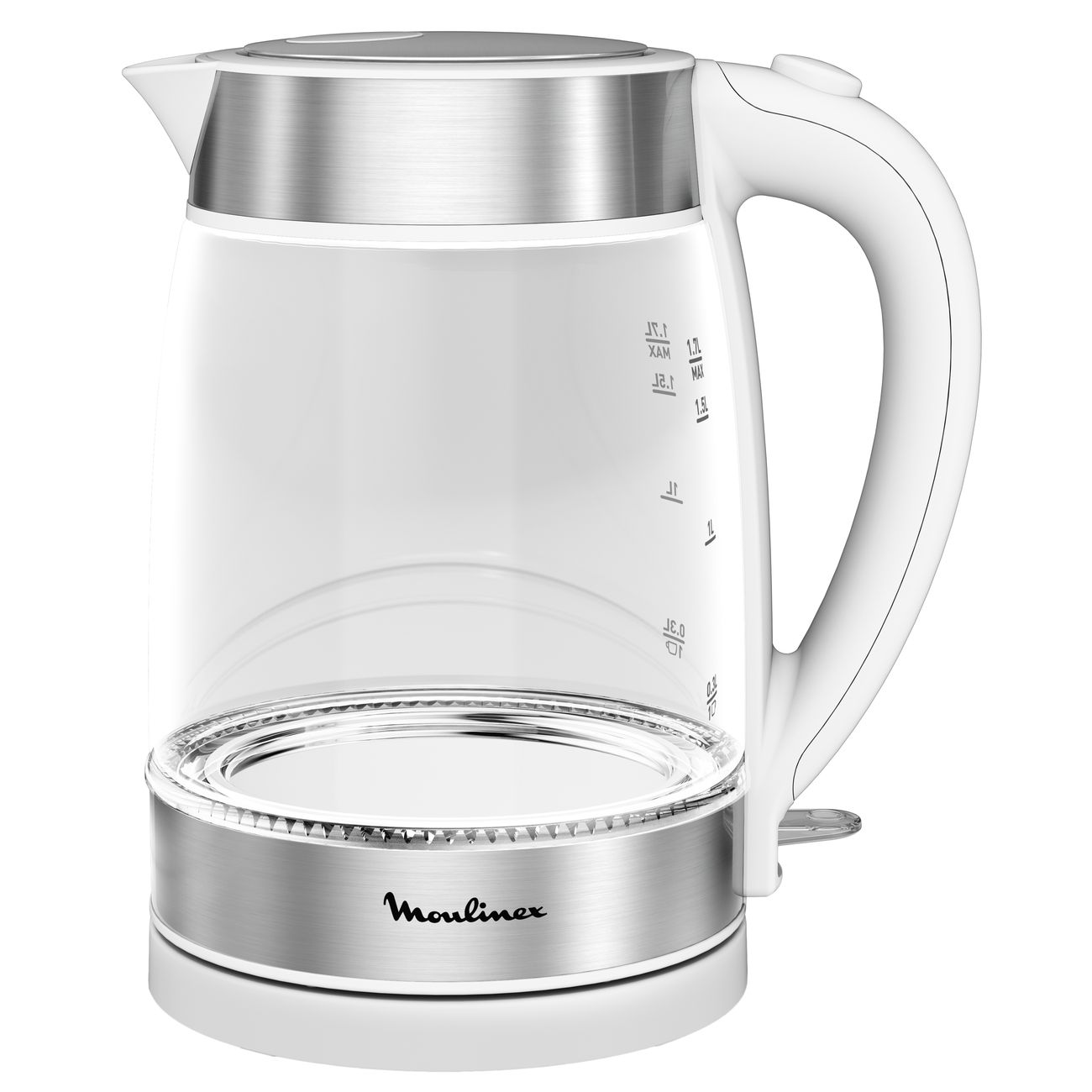 Чайник электрический Moulinex BY600130 1.7 л Transparent, Silver, White