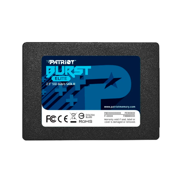 SSD накопитель Patriot Memory Burst Elite 2.5" 480 ГБ (PBE480GS25SSDR)