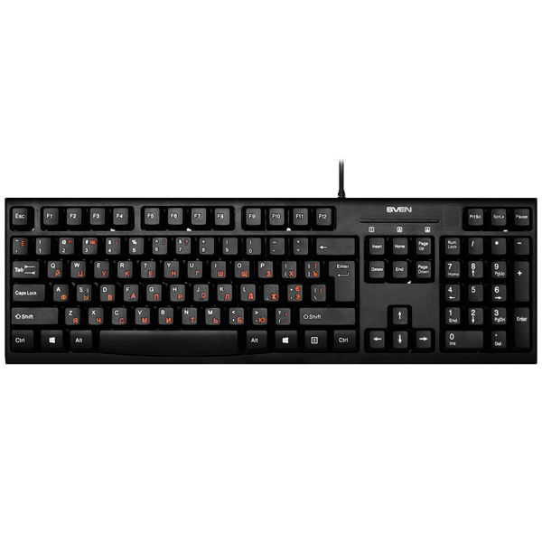 Проводная клавиатура Sven KB-S300 Black (SV-016661)
