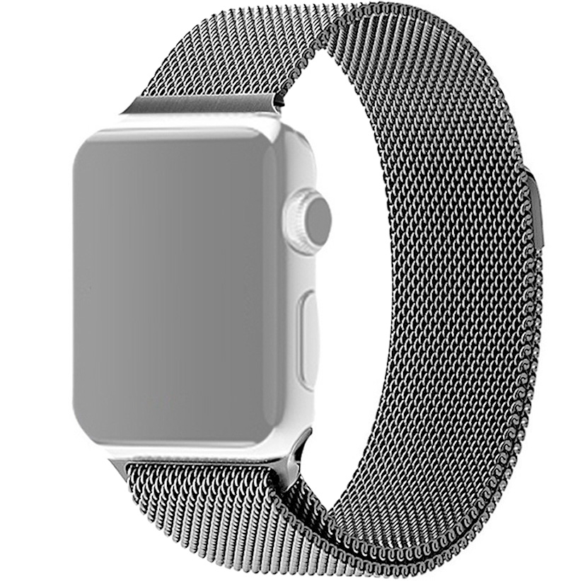 Ремешок для Apple Watch 1-6/SE миланская петля 38/40 мм InnoZone - Dark Gray (APWTMS38-18)