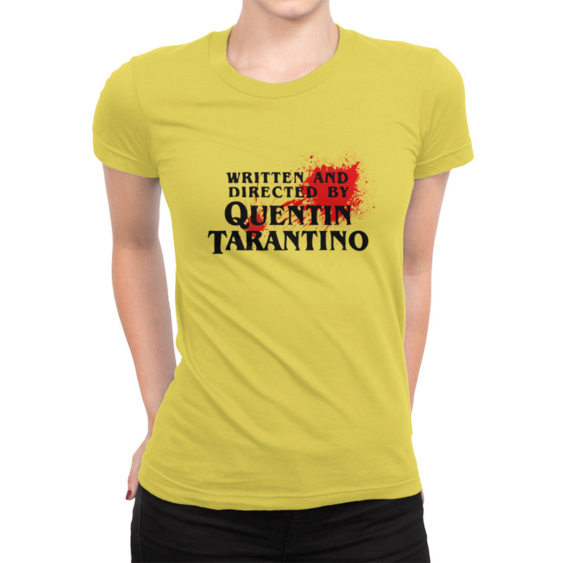 Футболка женская Dream Shirts Directed By Quentin Tarantino желтая 2XL