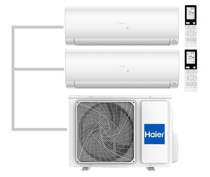 Сплит-система Haier AS25S2SF2FA-W X 2 / 2U40S2SM1FA