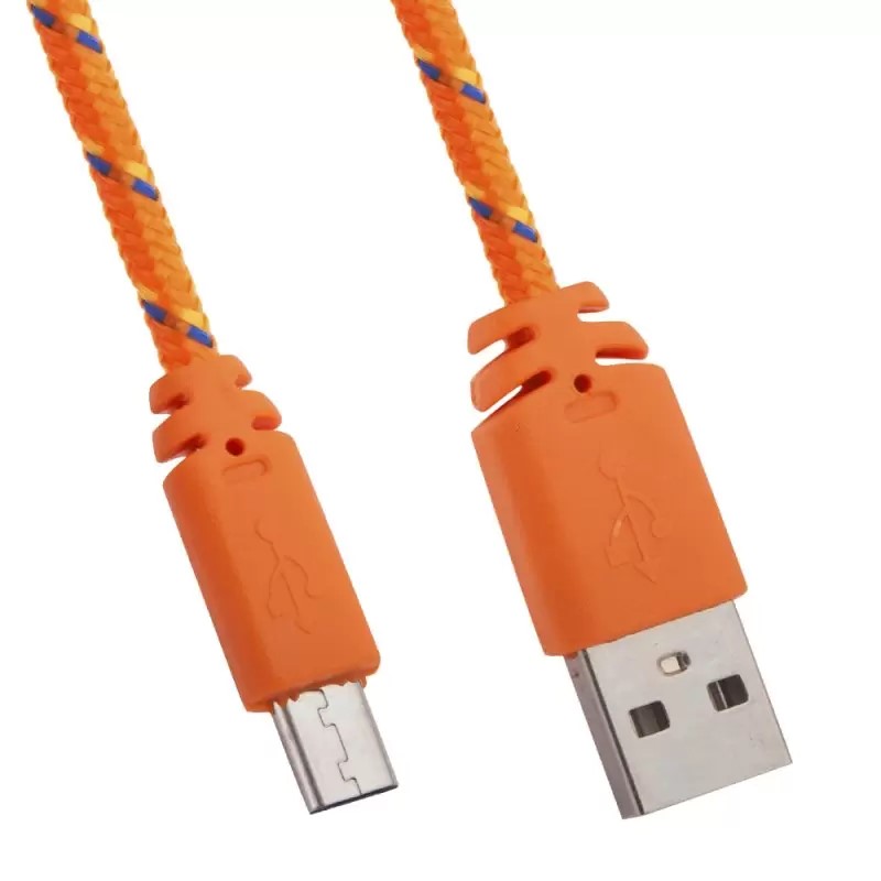 Кабель USB Liberty Project Micro в оплетке оранжевый