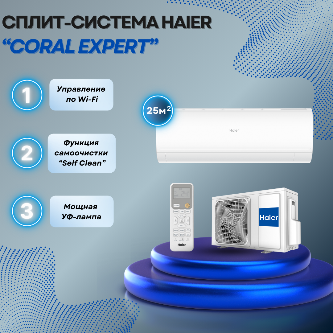 Сплит-система Haier AS25PHP3HRA / 1U25PHP1FRA