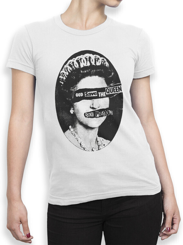 Футболка женская Dream Shirts Sex Pistols - God Save the Queen 1 белая XS