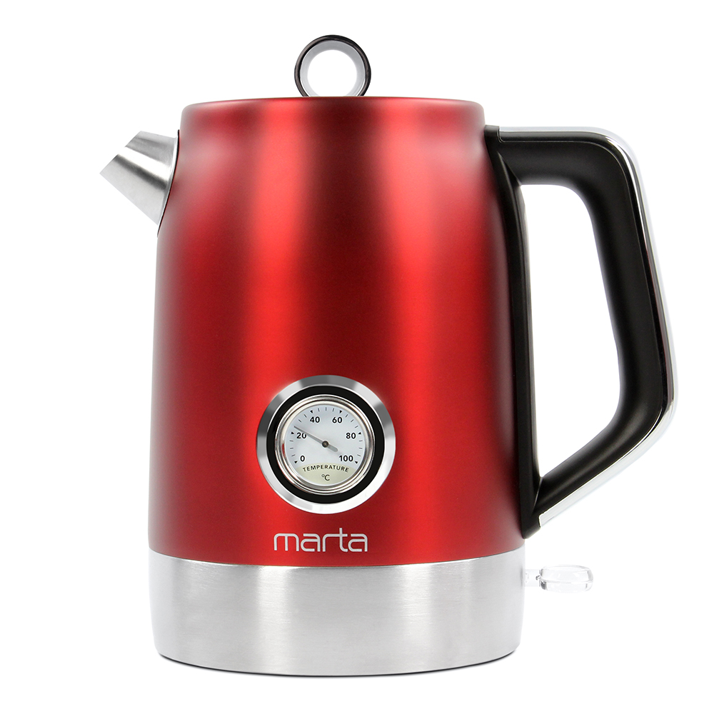 Чайник электрический MARTA MT-4568 1.8 л Red, Silver