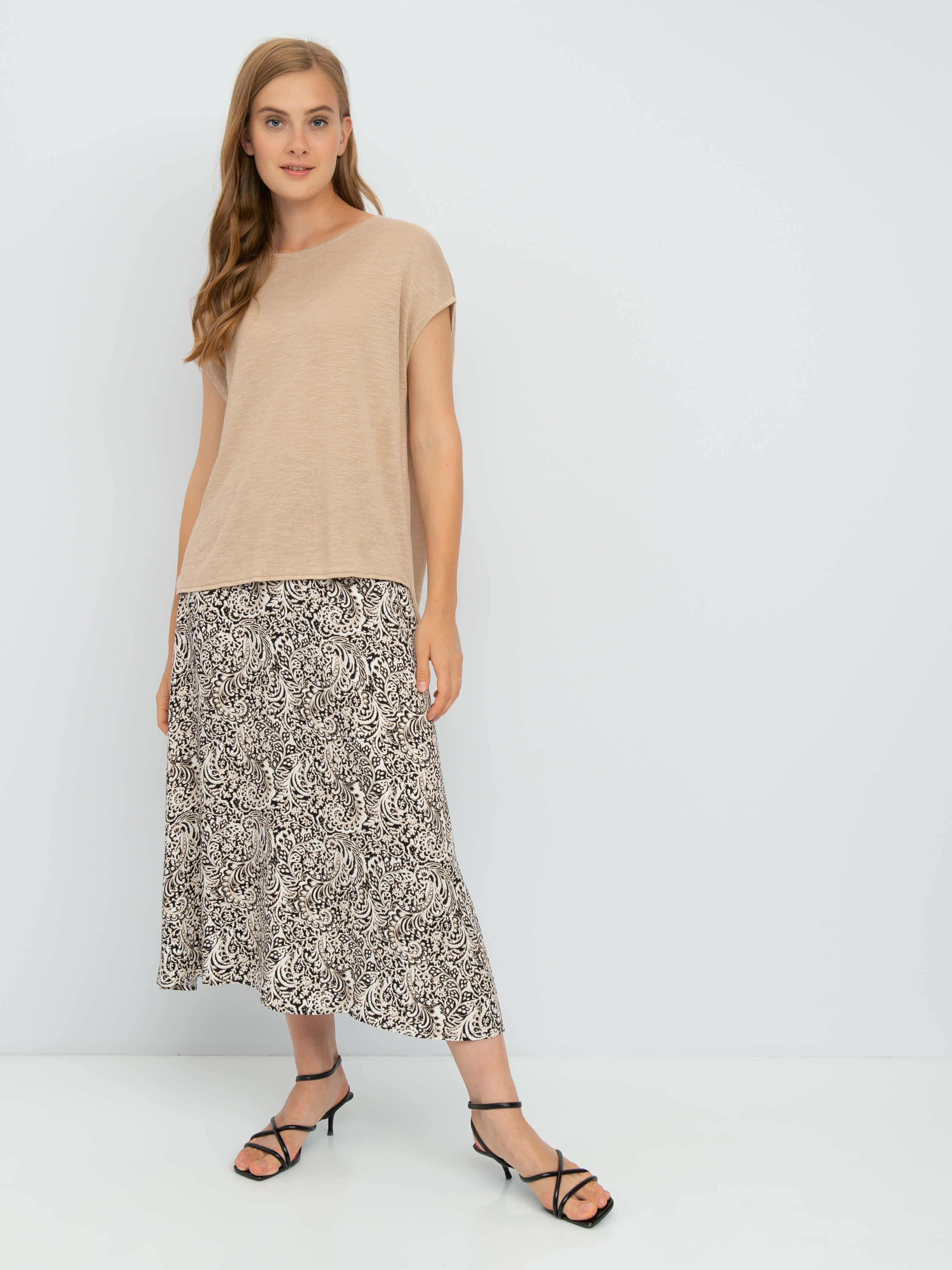Футболка женская Gerry Weber 870519-44712-905370 бежевая 34