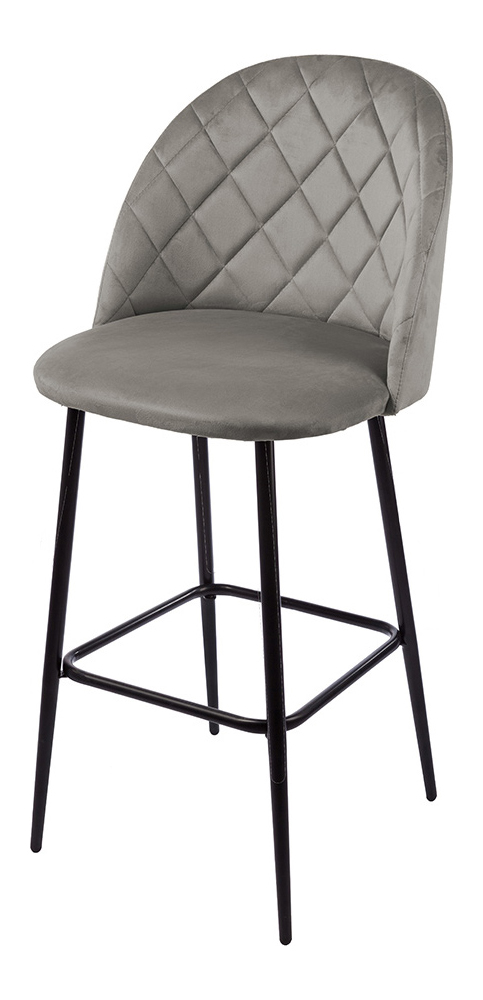 Барный стул Hoff Ostin 80435057, чёрный глянец/тёмно-серый