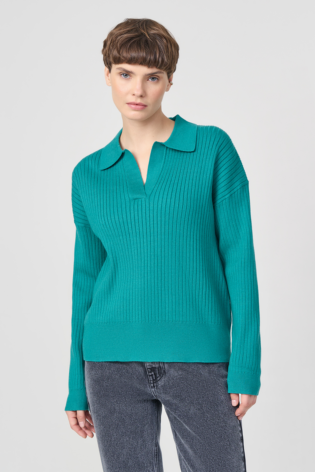 Пуловер женский Baon B1323539 зеленый XL