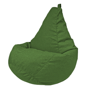 Кресло-мешок ONPUFF пуфик груша, размер XXL, зеленый рогожка