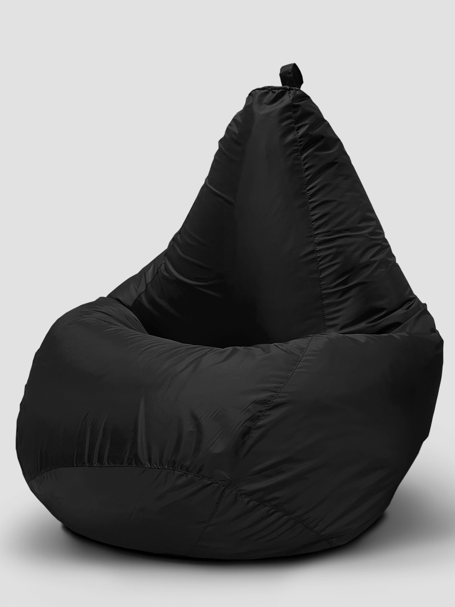 Кресло-мешок ONPUFF пуфик груша, размер XXXXL, черный оксфорд