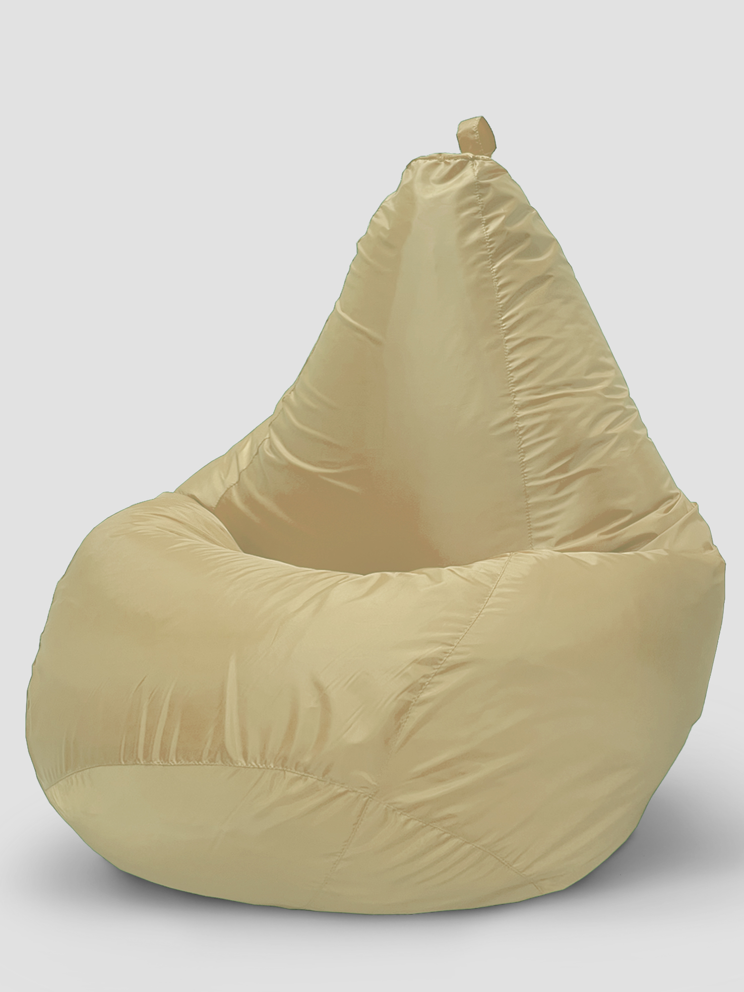 Кресло-мешок ONPUFF пуфик груша, размер XXXXL, бежевый оксфорд