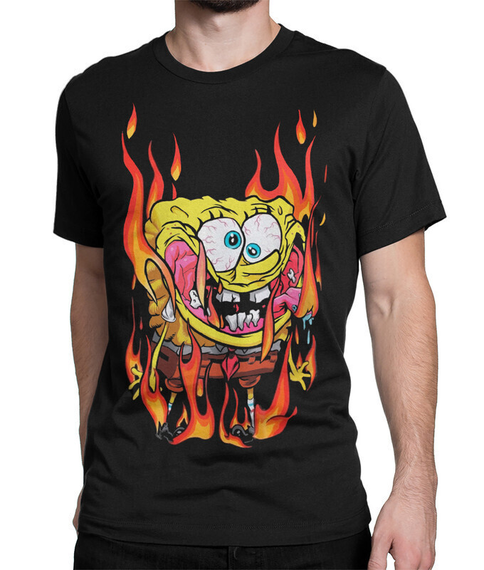 Футболка мужская Dream Shirts Губка Боб - Спанч Боб 1000603-2 черная 2XL