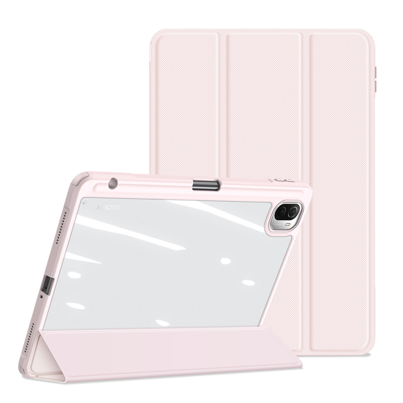 Чехол книжка для Xiaomi Mi Pad 5 / 5 Pro, Dux Ducis Toby series розовый