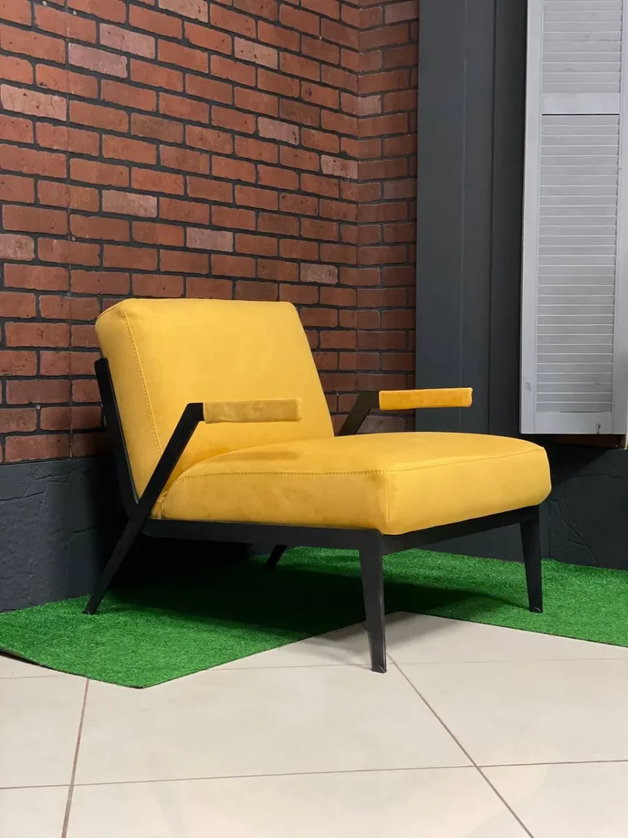 Кресло Homage Brea, желтый, 75х83х72