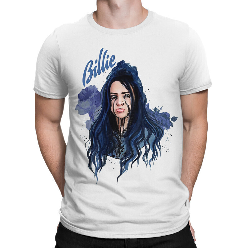 Футболка мужская Dream Shirts Билли Айлиш - Billie Eilish 1000561-2 белая 3XL