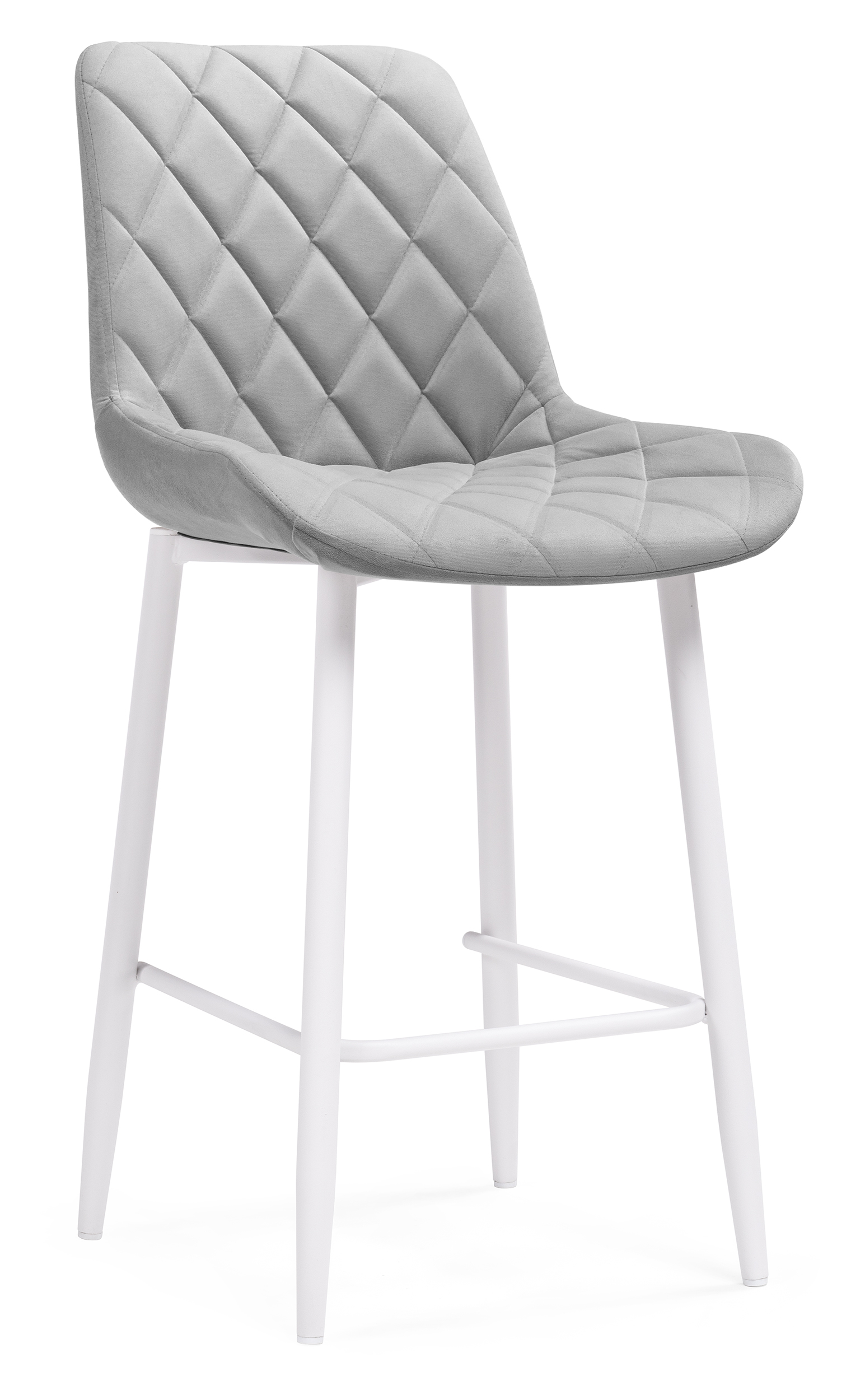 Полубарный стул Мебельные решения Баодин, светло-серый/белый