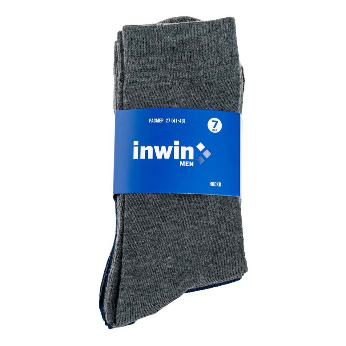 Комплект носков мужских InWin разноцветных 25-29 7 пар