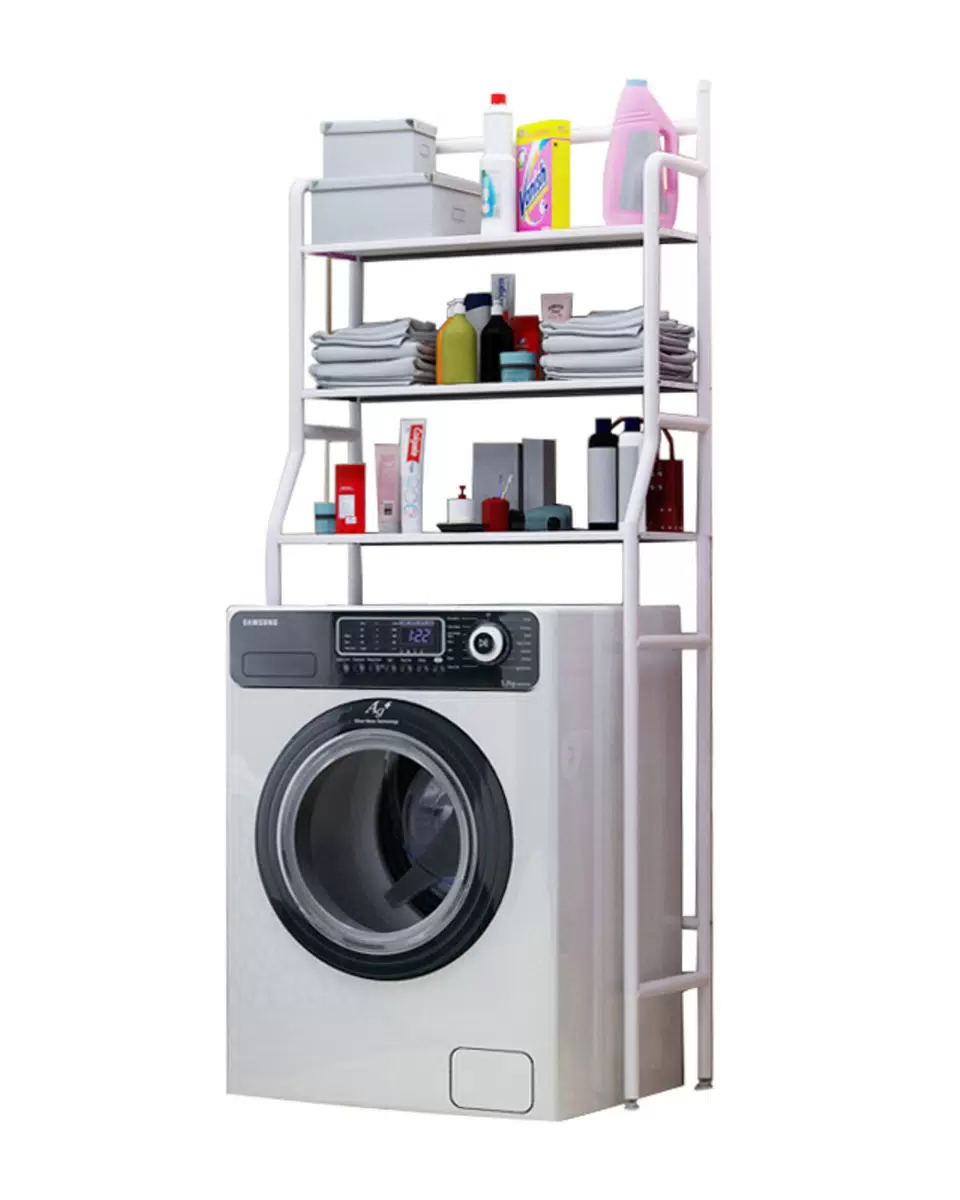 Стеллаж для ванной GoodStore24 Washing Machine Rack TM-011, белый