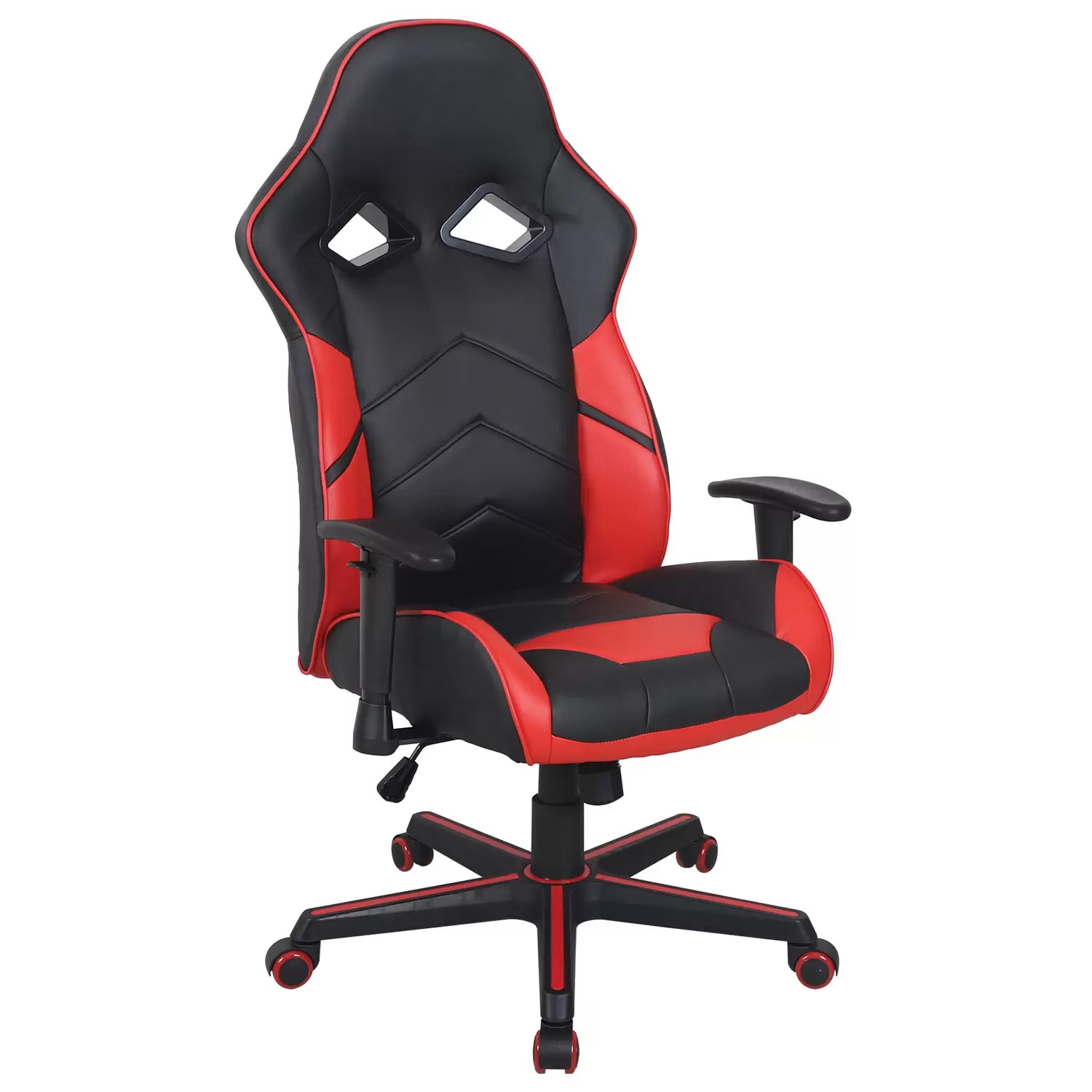 Кресло компьютерное BRABIX Storm GM-006 экокожа, черное/красное (532500)
