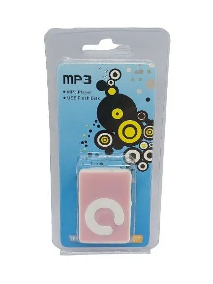 Портативный  mini MP3 плеер, розовый