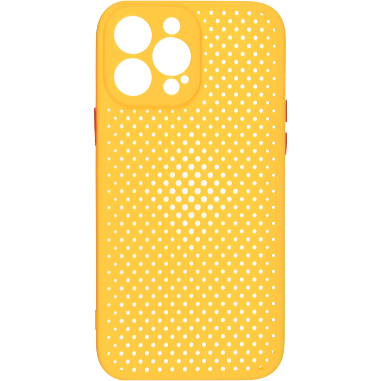 Чехол CARMEGA для iPhone 13 Pro Max Dot yellow (CAR-SC-DTIPH13PMYE)