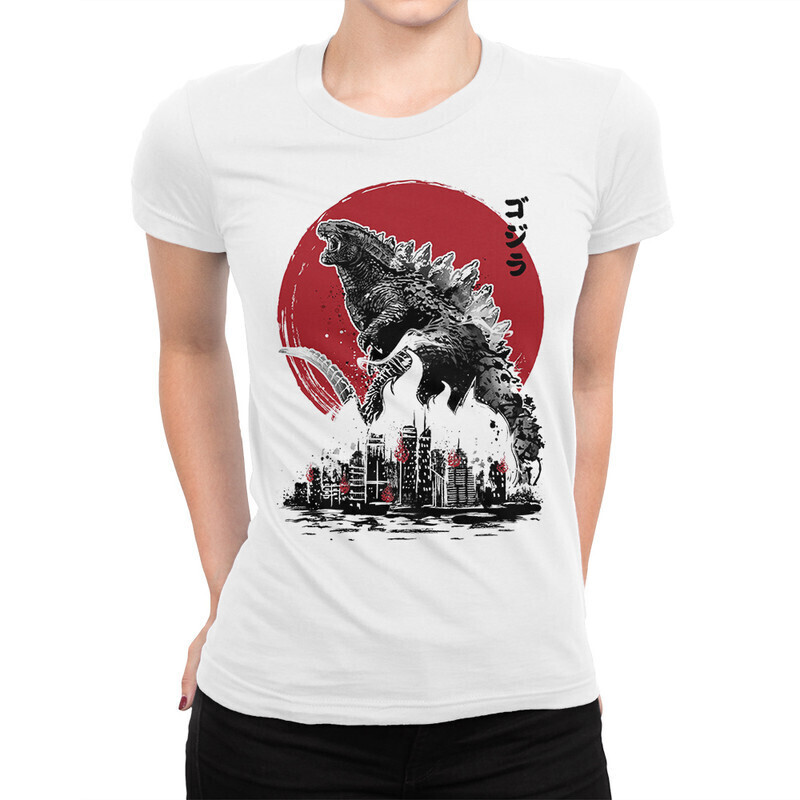 Футболка женская Dream Shirts Годзилла - Godzilla 1000366-1 белая 2XL