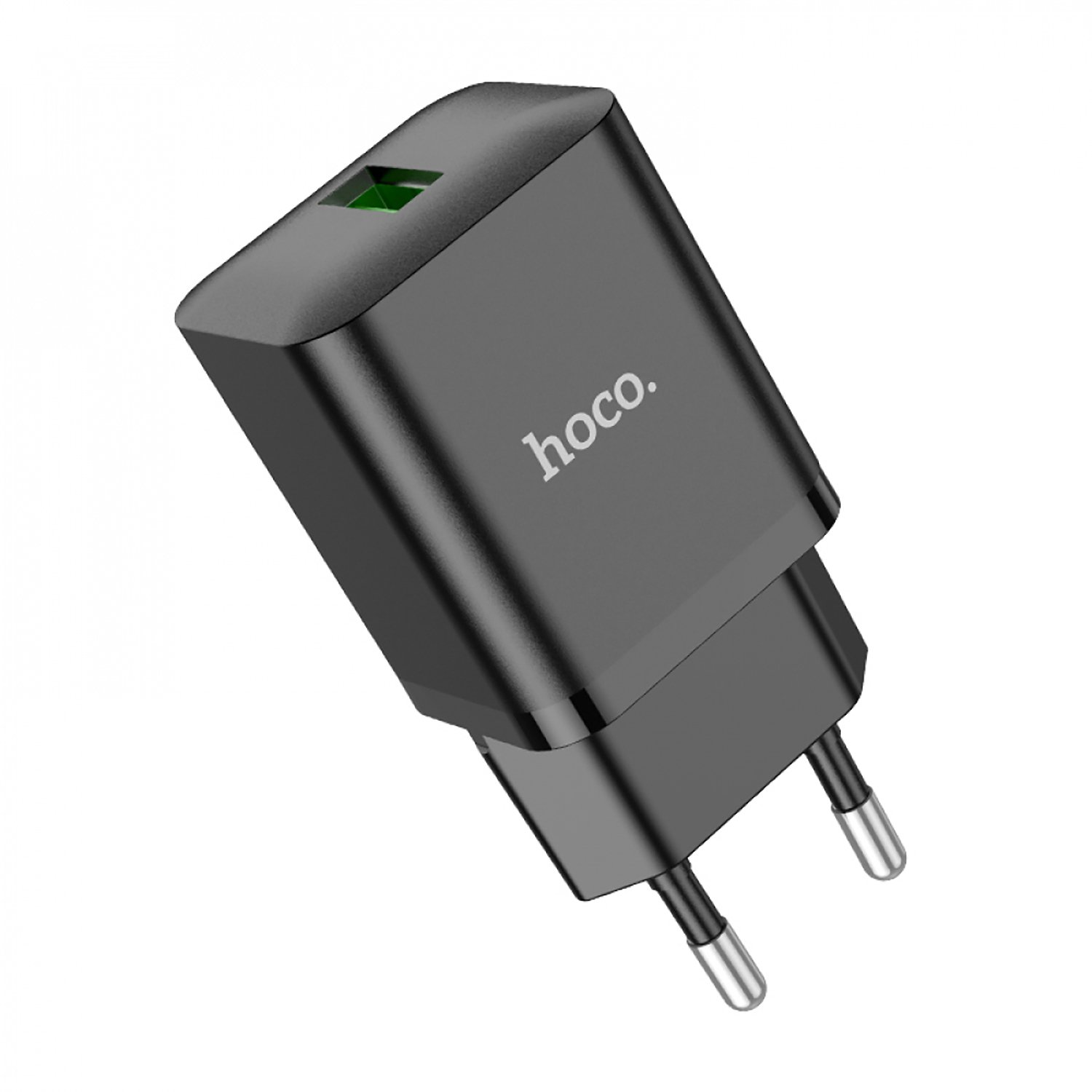 Сетевое зарядное устройство Hoco 213938 отсутствует 1xUSB 3 А черный