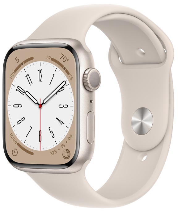 Смарт-часы Apple Watch Series 8 (41mm) Starlight Aluminium case, sport band M/L