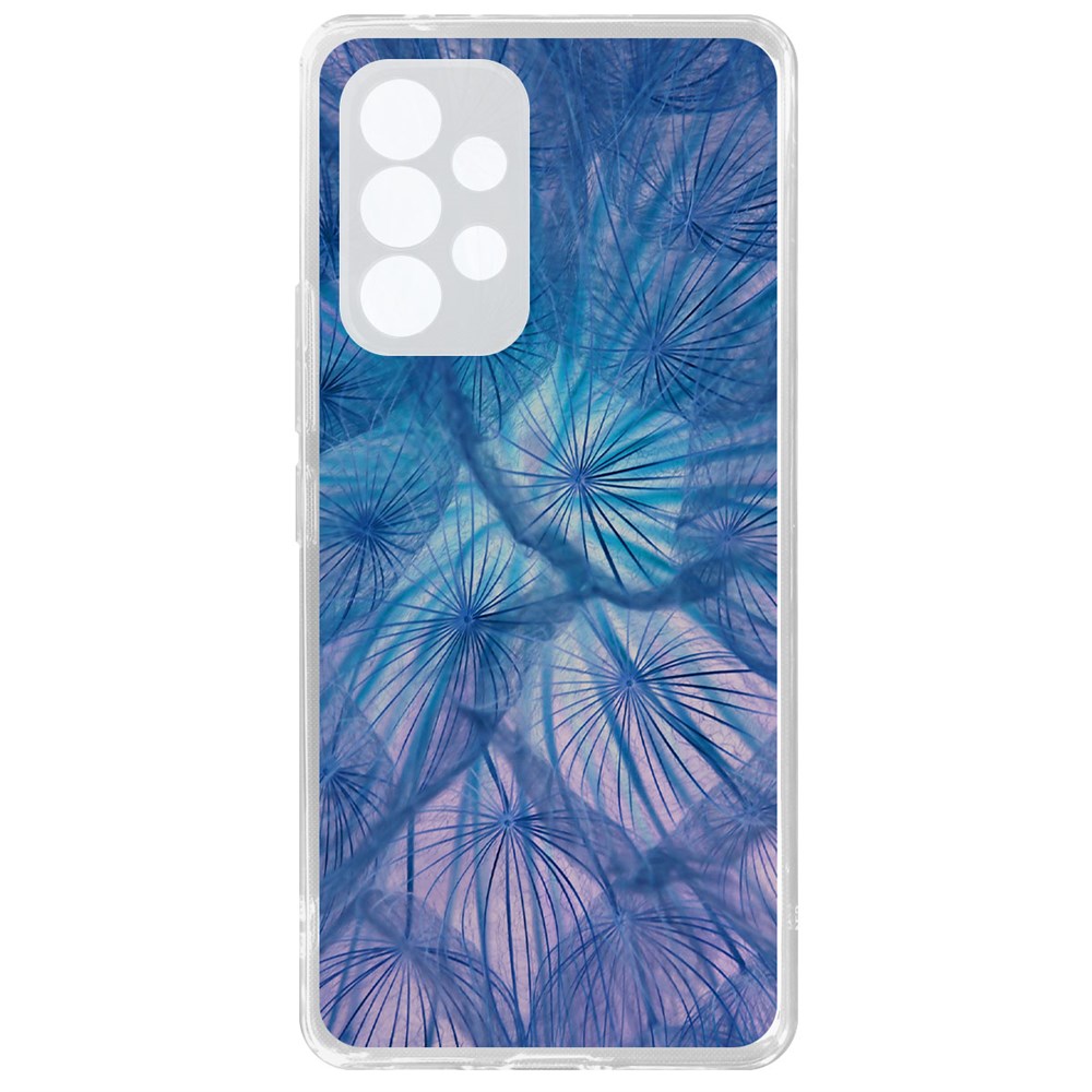 Чехол-накладка Krutoff Clear Case Синий одуванчик для Samsung Galaxy A53 (A536)