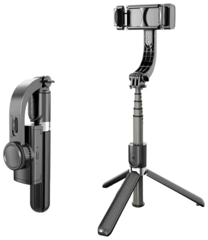 Монопод с стабилизатором NoBrand Tiktok Gimbal Stabilizer Black