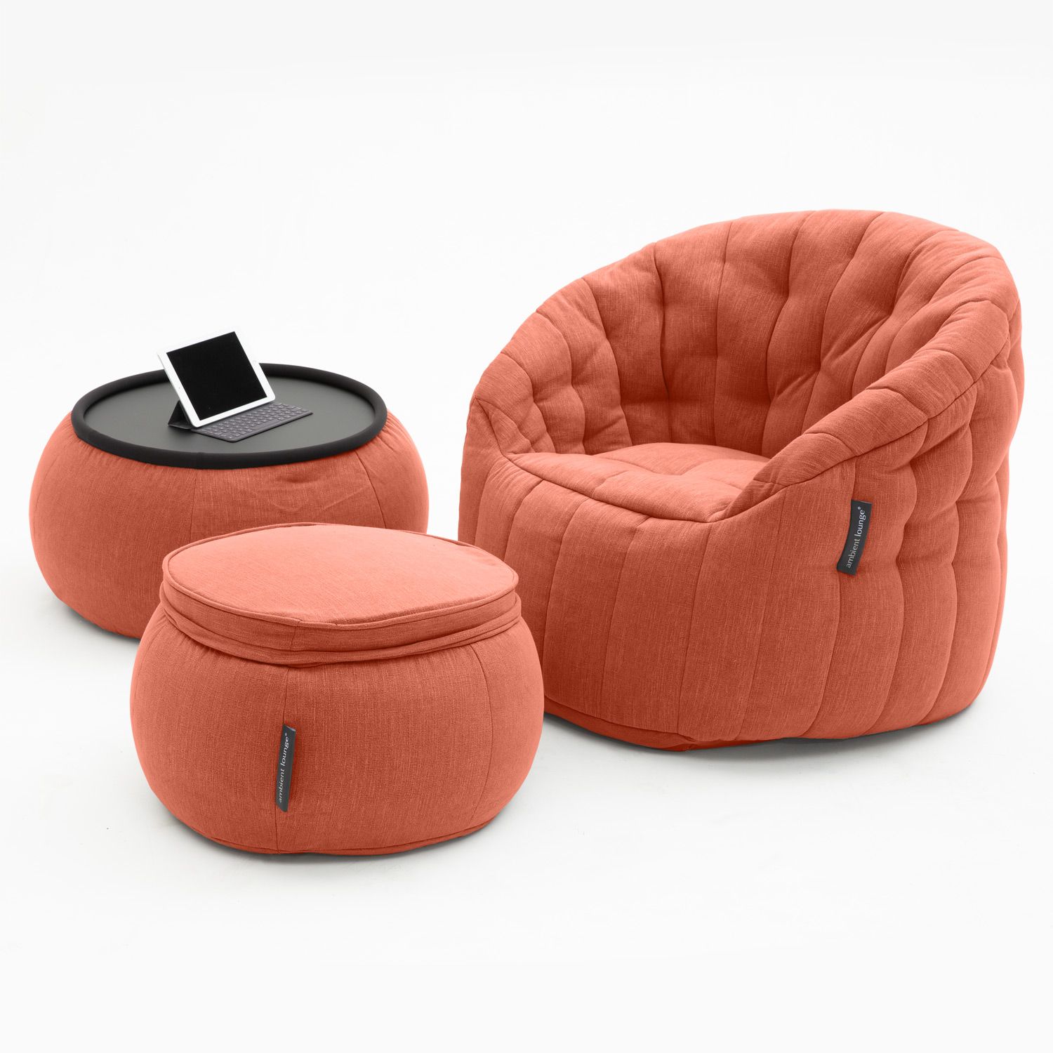 Комплект мягкой мебели aLounge - Contempo Package - Wildberry Deluxe (шенилл, красный)