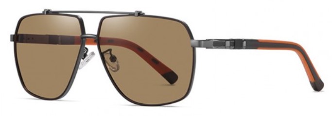 Солнцезащитные очки мужские CALANDO BB6321 коричневые