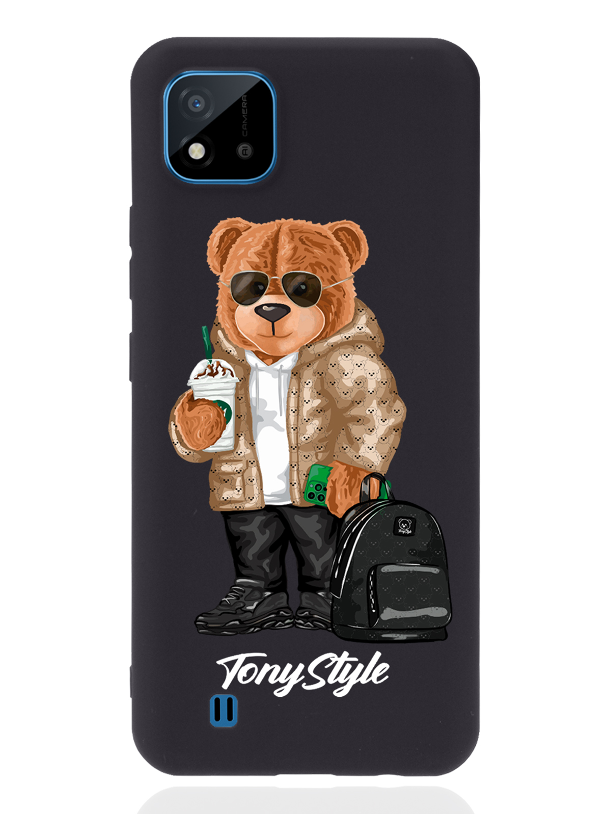 Чехол Tony Style для realme C11 (2021) Tony Style в очках черный