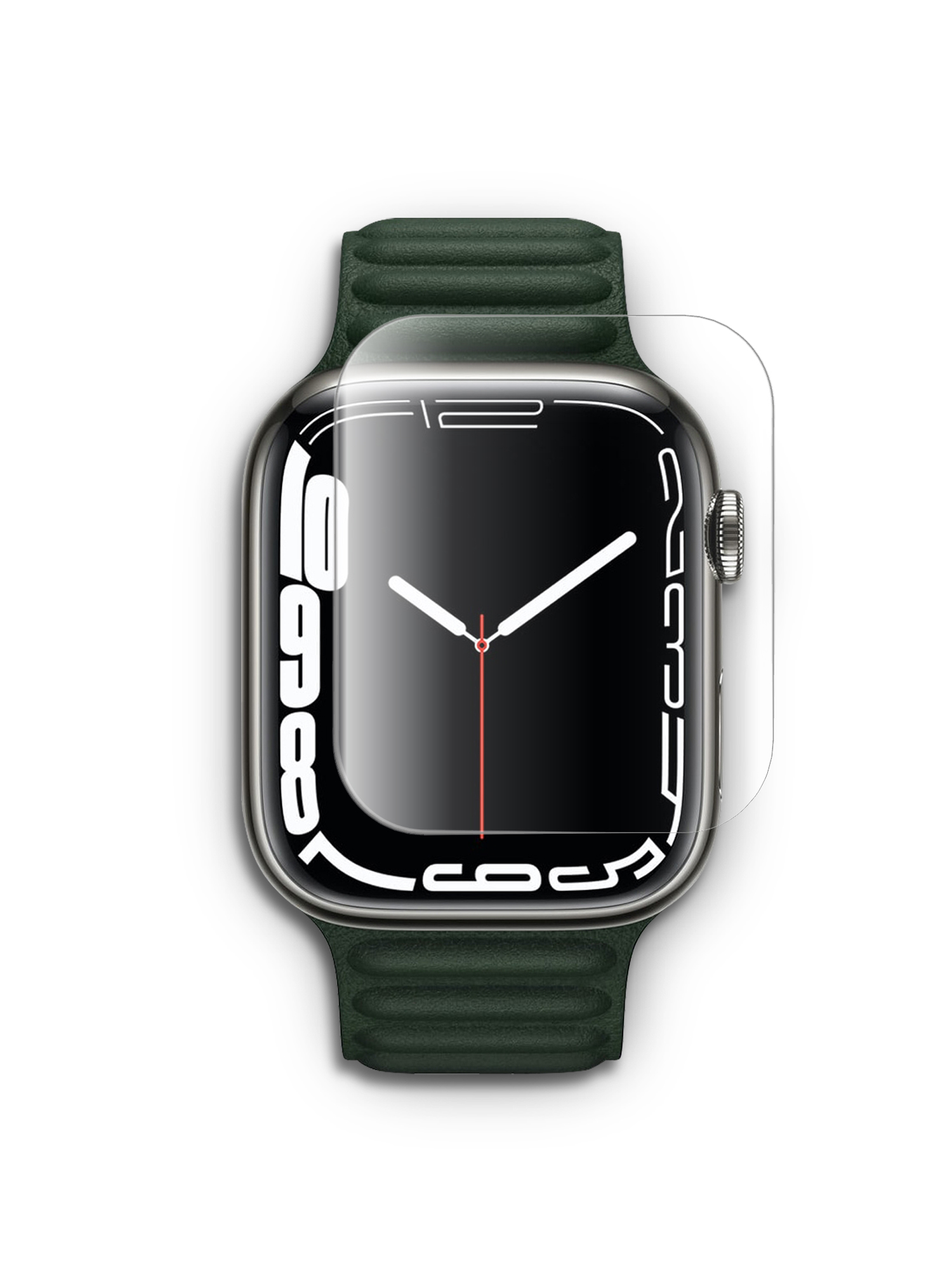 Защитная плёнка Brozo на Apple Watch 7 (41 mm) гидрогелевая, прозрачная
