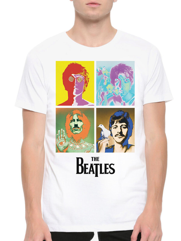 Футболка мужская DreamShirts Studio The Beatles 593-beatles-2 белая 3XL