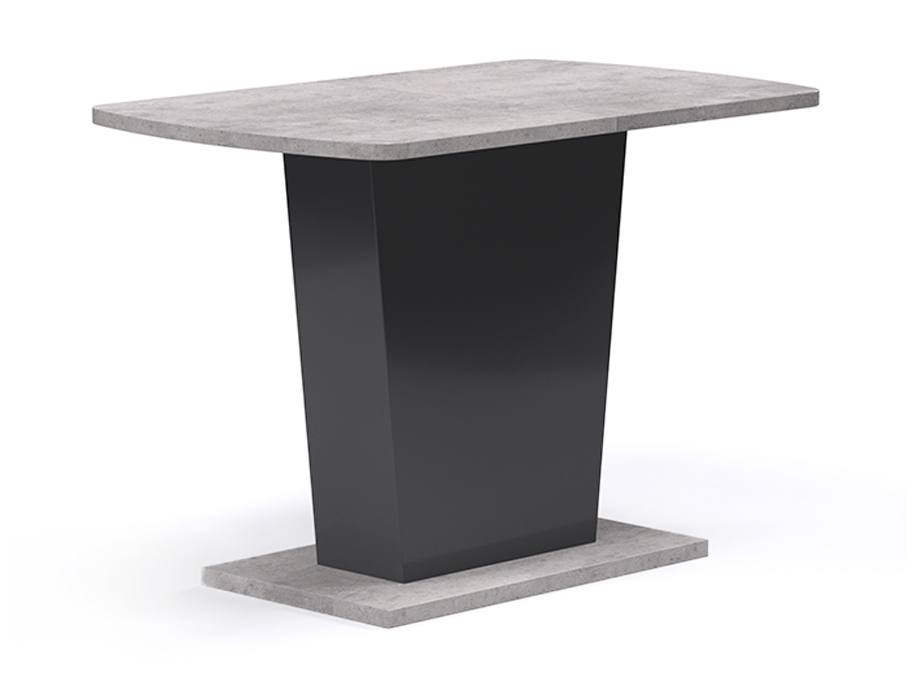Стол кухонный СтолБери Брис, 110х68х75 см, серый бетон/диамант серый