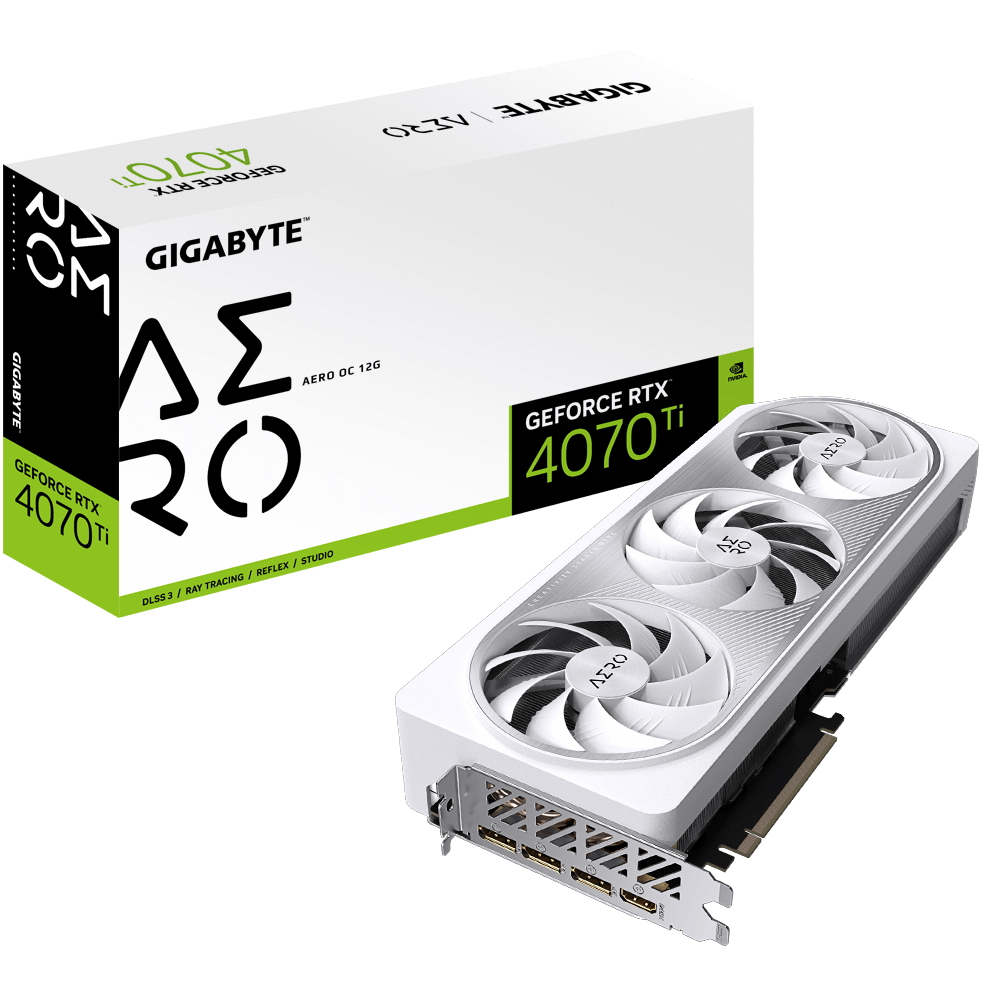 Видеокарта GIGABYTE GeForce RTX 4070 Ti (GV-N407TAERO OCV2-12GD)