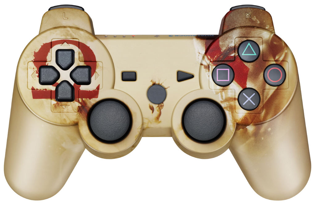 Геймпад NoBrand DualShock 3 для Playstation 3 God of War (Не оригинал)