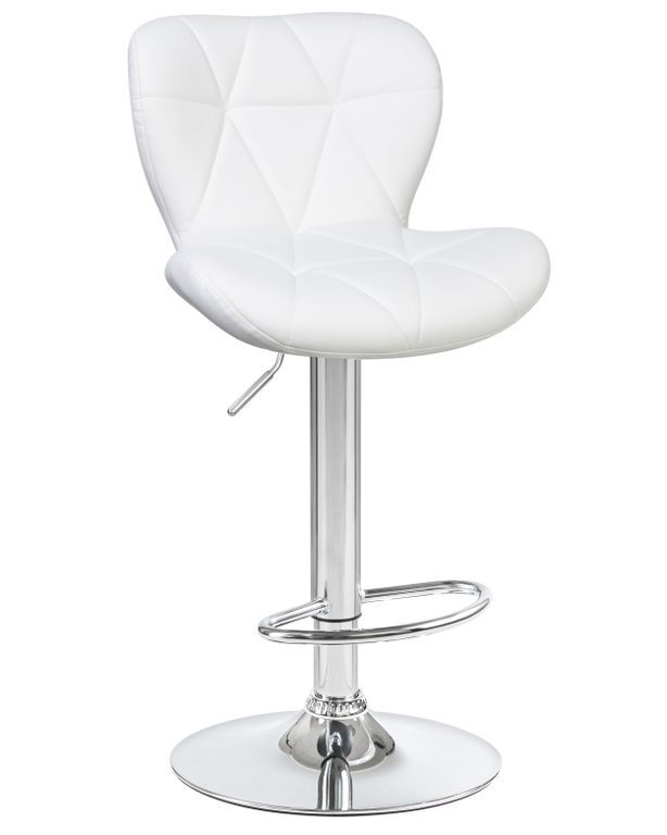 Барный стул Империя стульев BARNY LM-5022 white, хром/белый